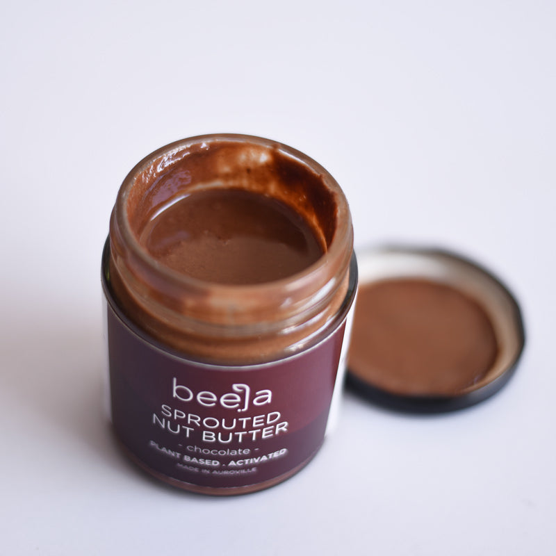 Sprouted Nut Butter - Chocolate handmade sustainable FOOD | Auroville ...